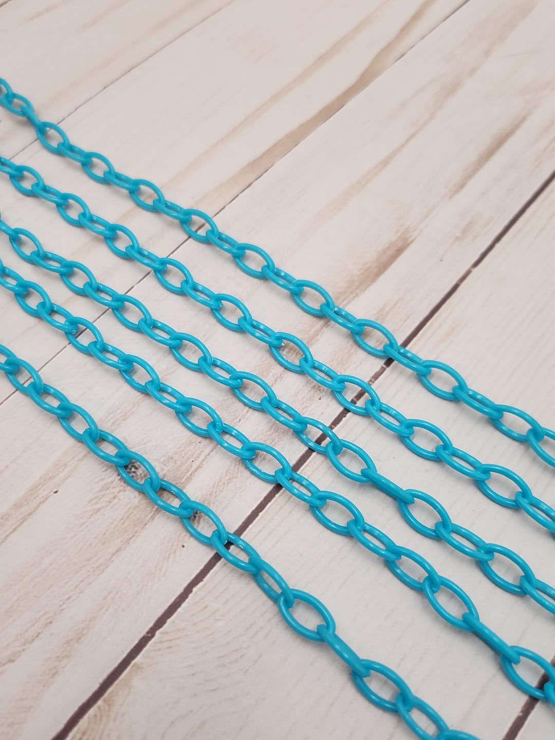 Aqua Blue Plastic Chain - Etsy