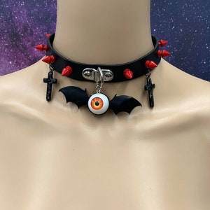 Eyeball Bat Choker - Etsy