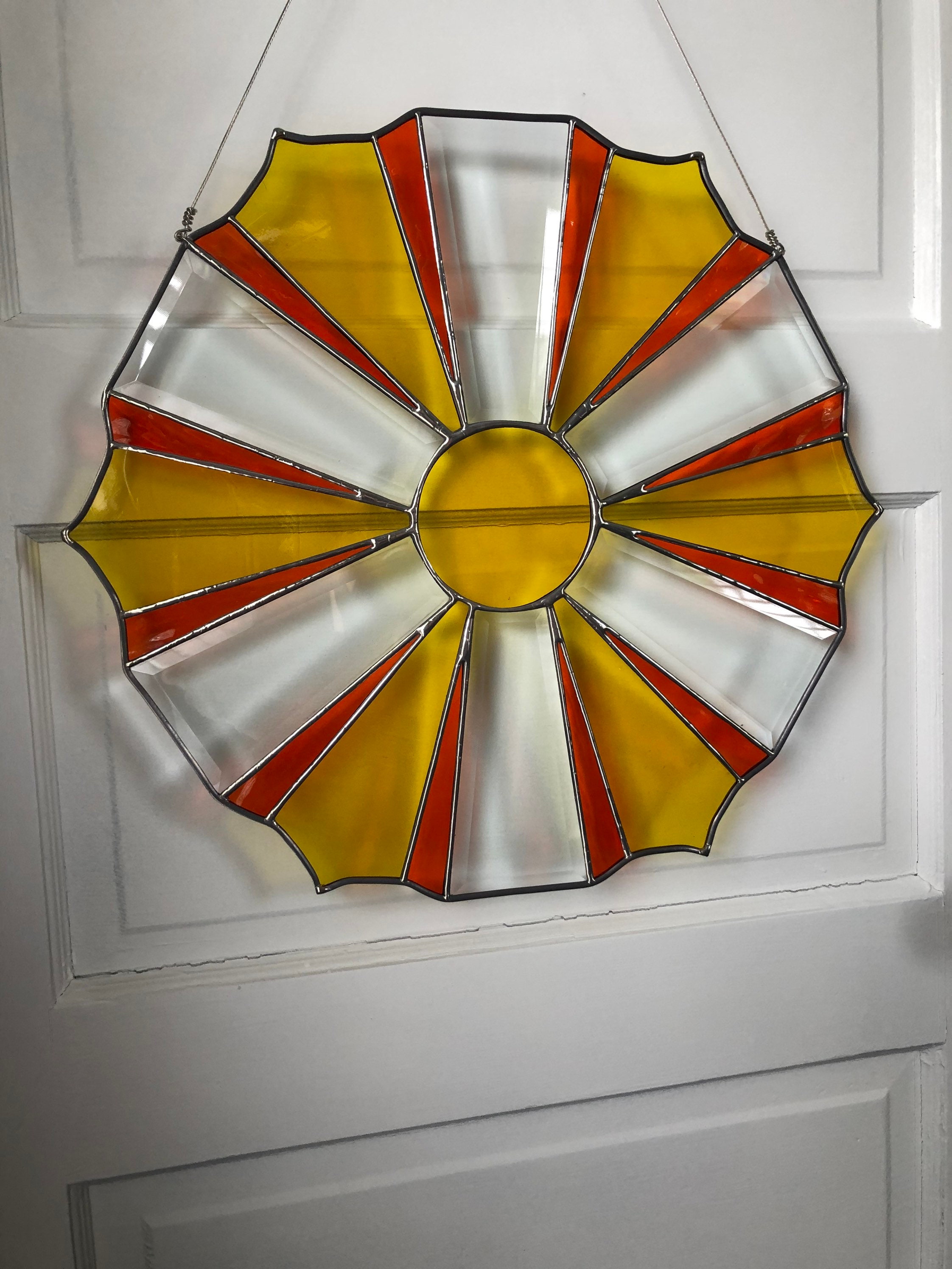 Beveled Sun Suncatcher - Etsy