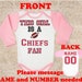 This Girl Chiefs Logo Fan Customized Personalized NAME NUMBER Baby Body ...