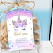 Unicorn Favor Tags, Unicorn Birthday Thank You Tags Printable, Unicorn ...