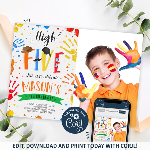 High Five Birthday - Etsy