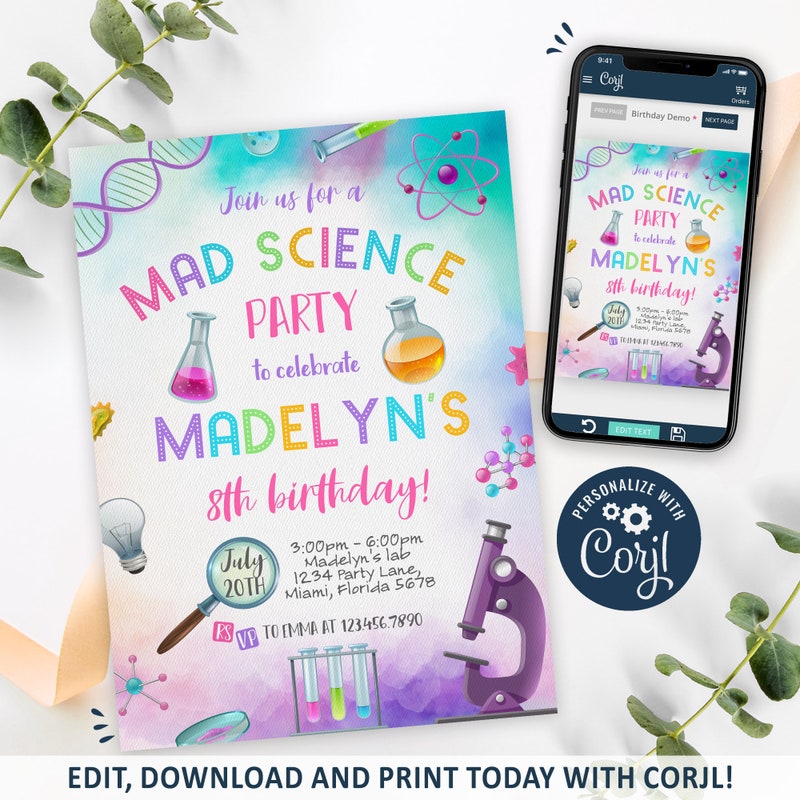 Mad Science Party - Etsy