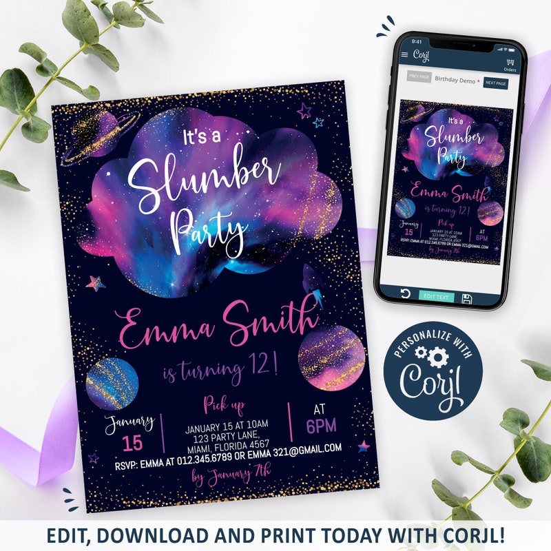 Galaxy Slumber Party - Etsy