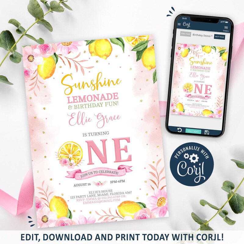 Lemonade Birthday - Etsy