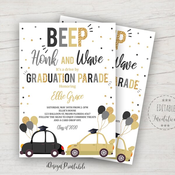 Drive by Graduation Party Invite - Etsy
