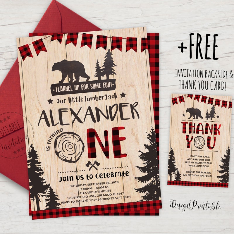 Lumberjack Birthday - Etsy
