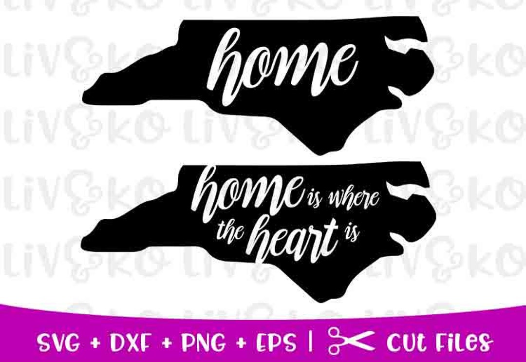 North Carolina Home Svg, NC Svg, Home Svg, Instant Download, Cricut ...