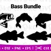 Bass Bundle Svg, Bass Bundle Cut File, Bass Bundle Decal, Fishing SVG ...