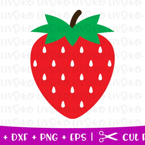 Strawberry Svg Strawberry Cut File Strawberry Digital - Etsy
