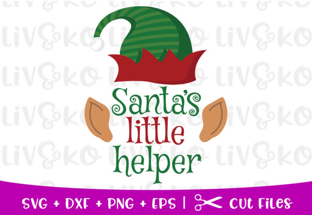 Santa's Little Helper Svg, Christmas Svg, Santa's Helper Cut File ...