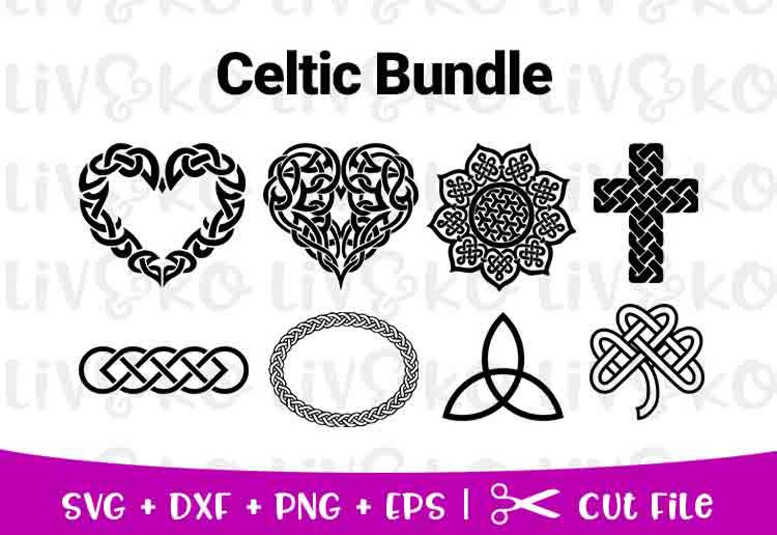 Celtic Bundle Svg Celtic Cut File Celtic Designs Celtic - Etsy