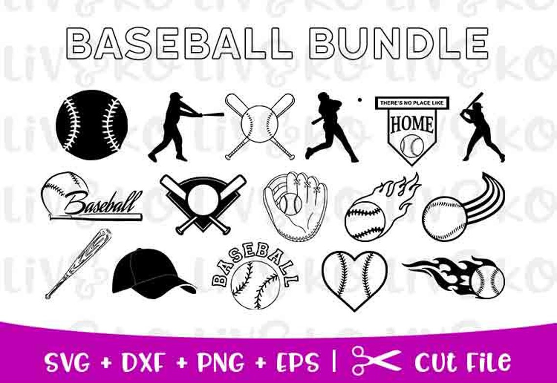 Baseball SVG Baseball SVG Bundle Baseball Player SVG - Etsy