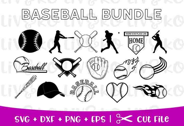 Baseball SVG Baseball SVG Bundle Baseball Player SVG - Etsy