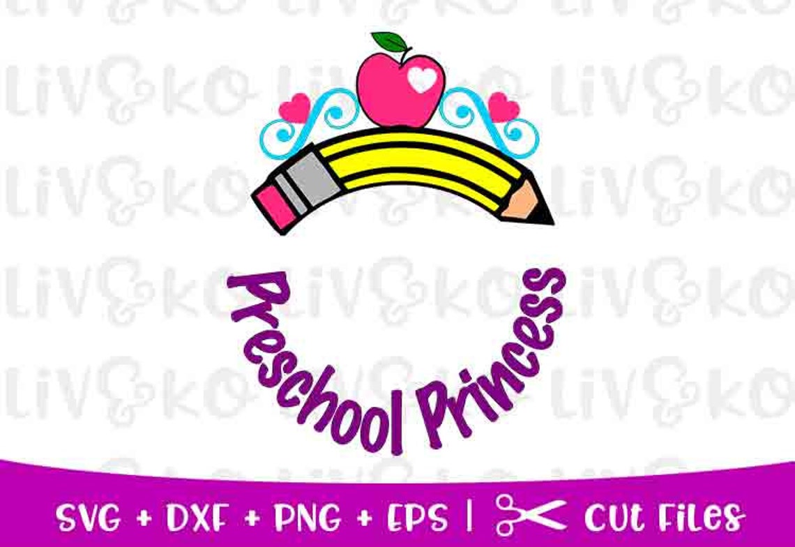 Preschool Princess Svg Preschool Svg Princess Svg Preschool | Etsy