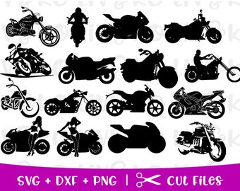 Biker Svg Motorcycle Svg Bundle Motorbike Svg Chopper Svg - Etsy