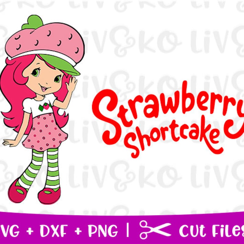 Strawberry Shortcake Svg - Etsy