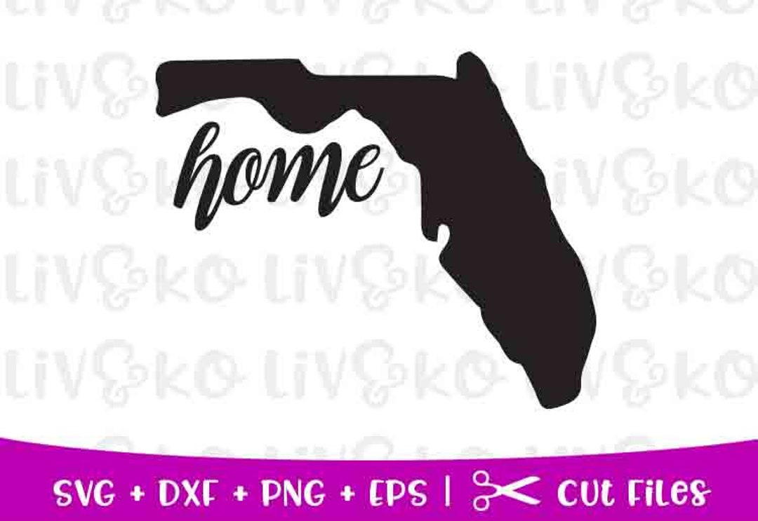 Florida Home Svg, Home Svg, Home Cut File, FL Home Svg, FL Cut File ...