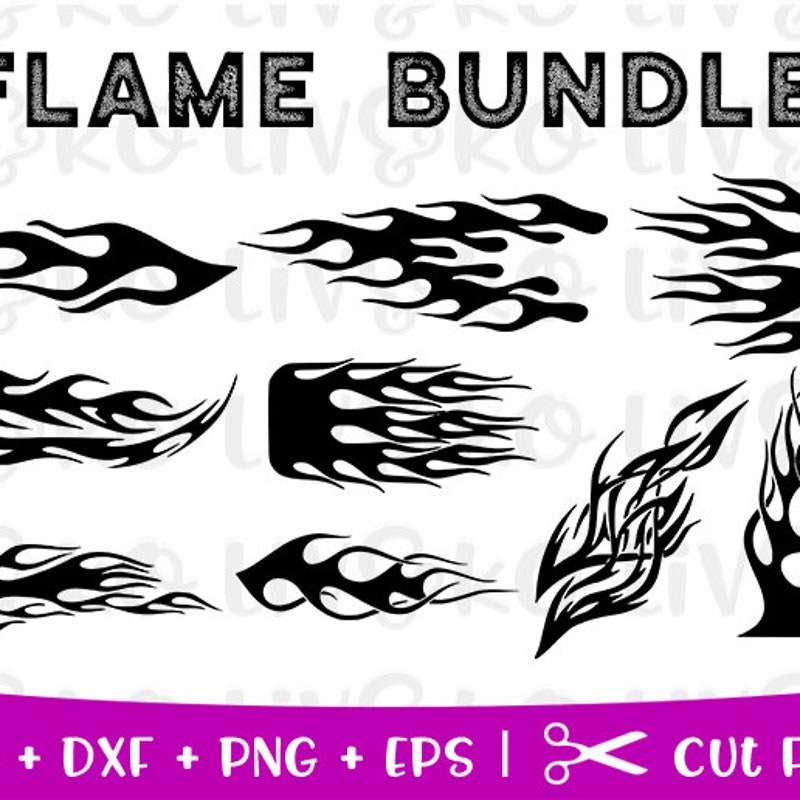Flames Svg - Etsy