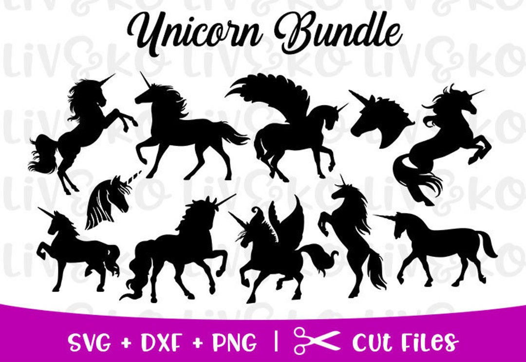 Unicorn Svg, Unicorn Silhouette, Unicorn Cricut, Unicorn Cut File, Svg ...