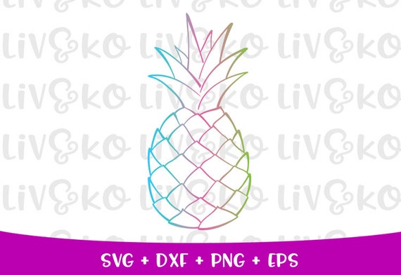 Pineapple Svg File Pineapple Outline Svg Pineapple Cut File | Etsy