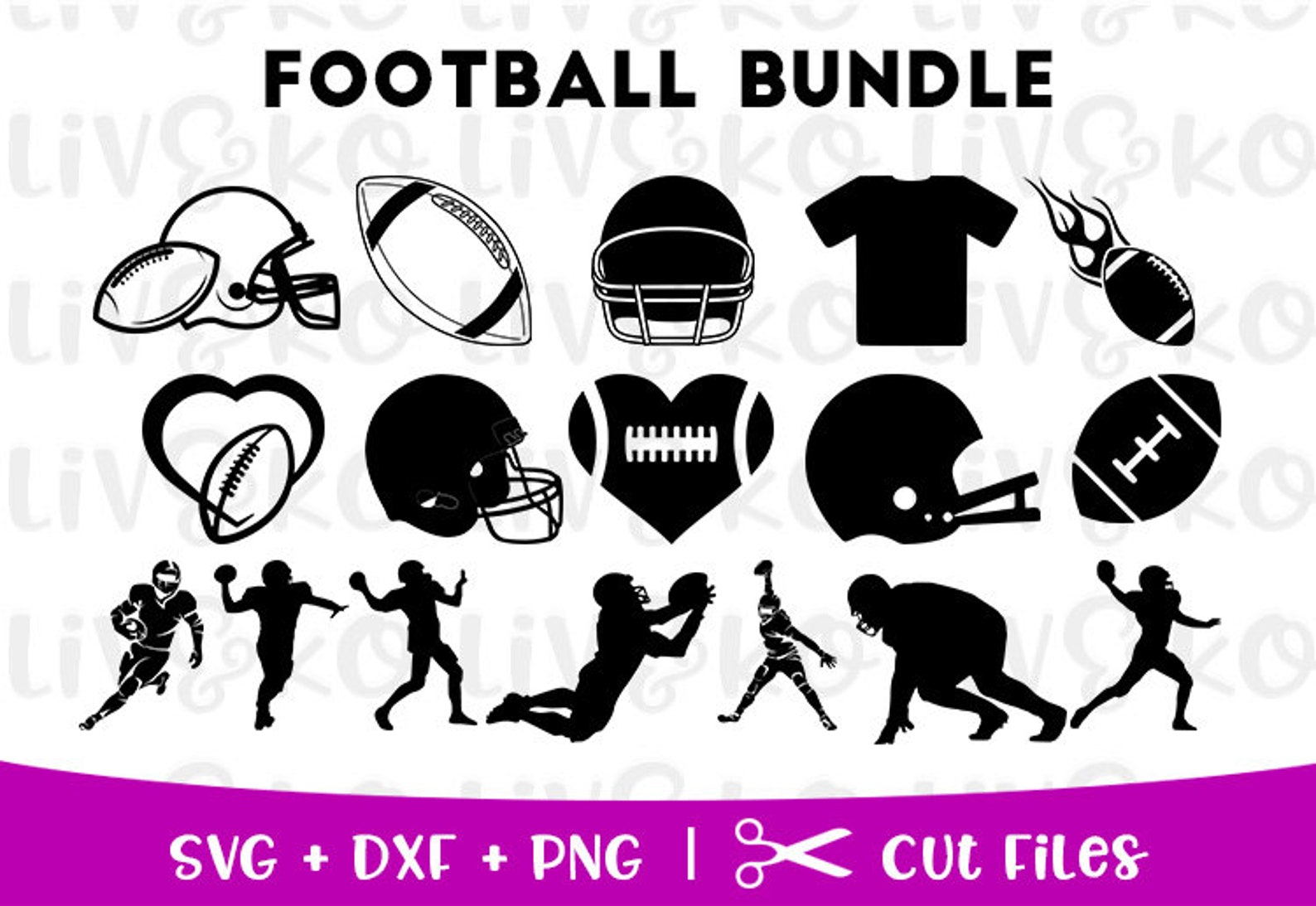 Football Svg Football Cut File Football Cricut Football | Etsy