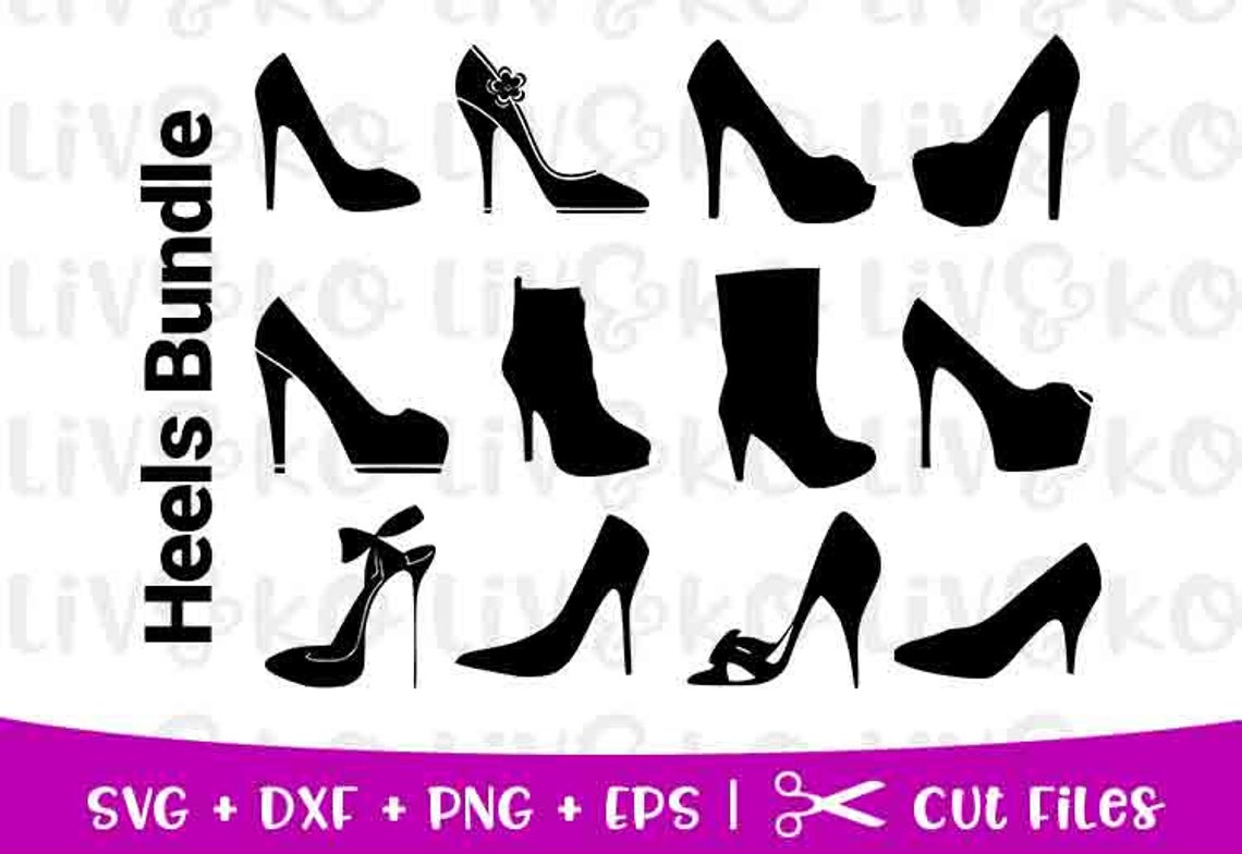 Heels Bundle Svg Heels Bundle Cut File Heels Decal Fashion - Etsy