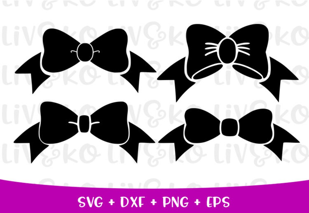 Bow Bundle Svg, Bow Cut File, Bow Decal, Bow Cuttable Design, Instant ...