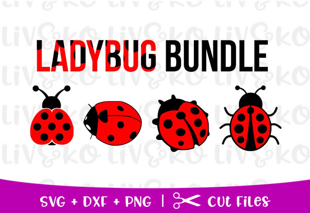 Lady Bug Bundle Svg, Lady Bug SVG, Lady Bug Clip Art, Lady Bug Png, Svg ...