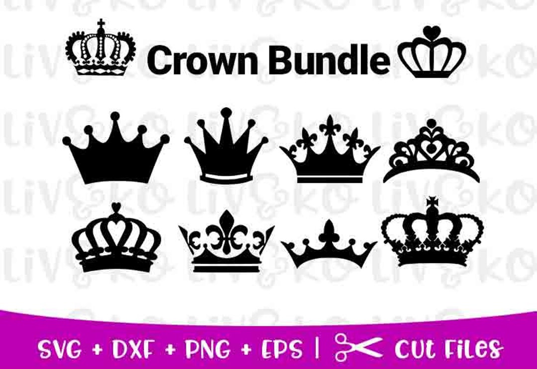 Crown Bundle Svg, Princess Crown Svg, King Crown Svg, Instant Download ...