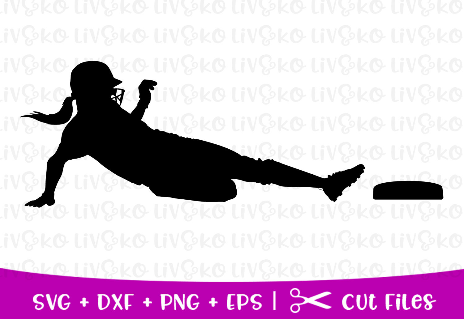 Softball Slide Svg, Woman Softball Svg, Girl Softball Cut File ...