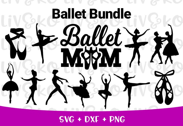 Ballet bundle svg ballet bundle cut file instant download | Etsy