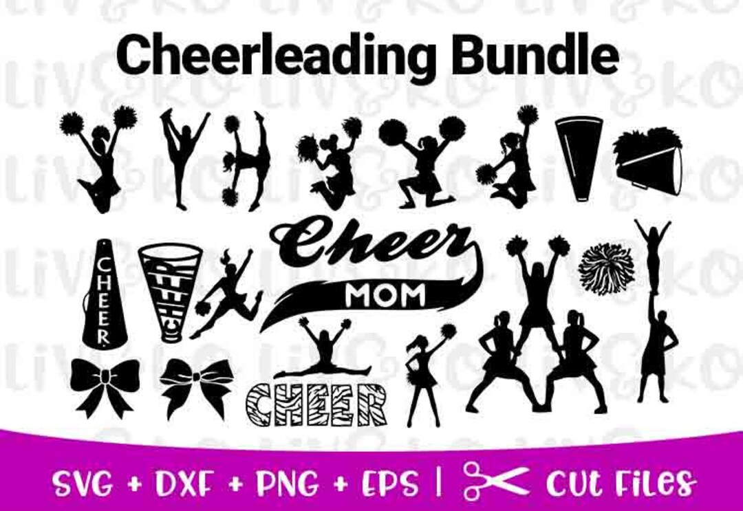 Cheerleading Bundle Svg, Cheer Svg, Cheer Cut File, Cheerleading, Cheer ...