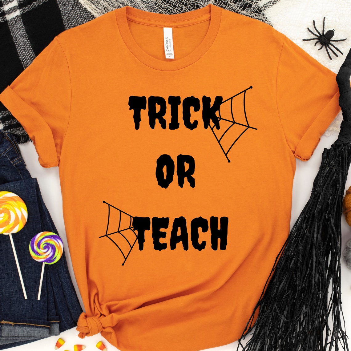 Trick or Teach SVG Trick or Treat SVG Halloween SVG - Etsy