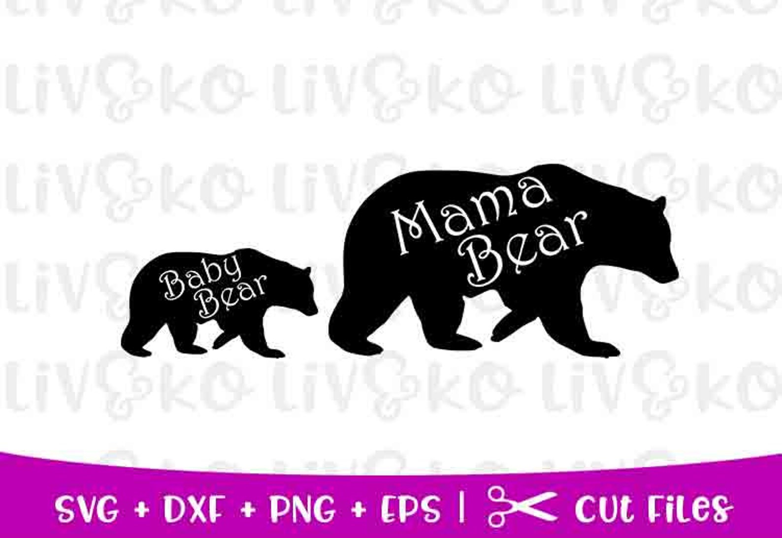 Mama bear svg Mama bear cut file Mama bear dxf Instant | Etsy