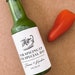 NEW! Hot Sauce Wedding Favour Labels | Personalized Hot Sauce Label ...