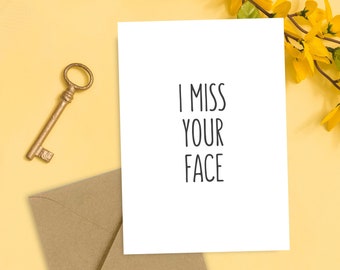 I Miss Your Face | Etsy