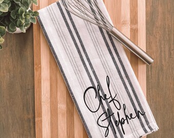 Chef Tea Towel - Etsy