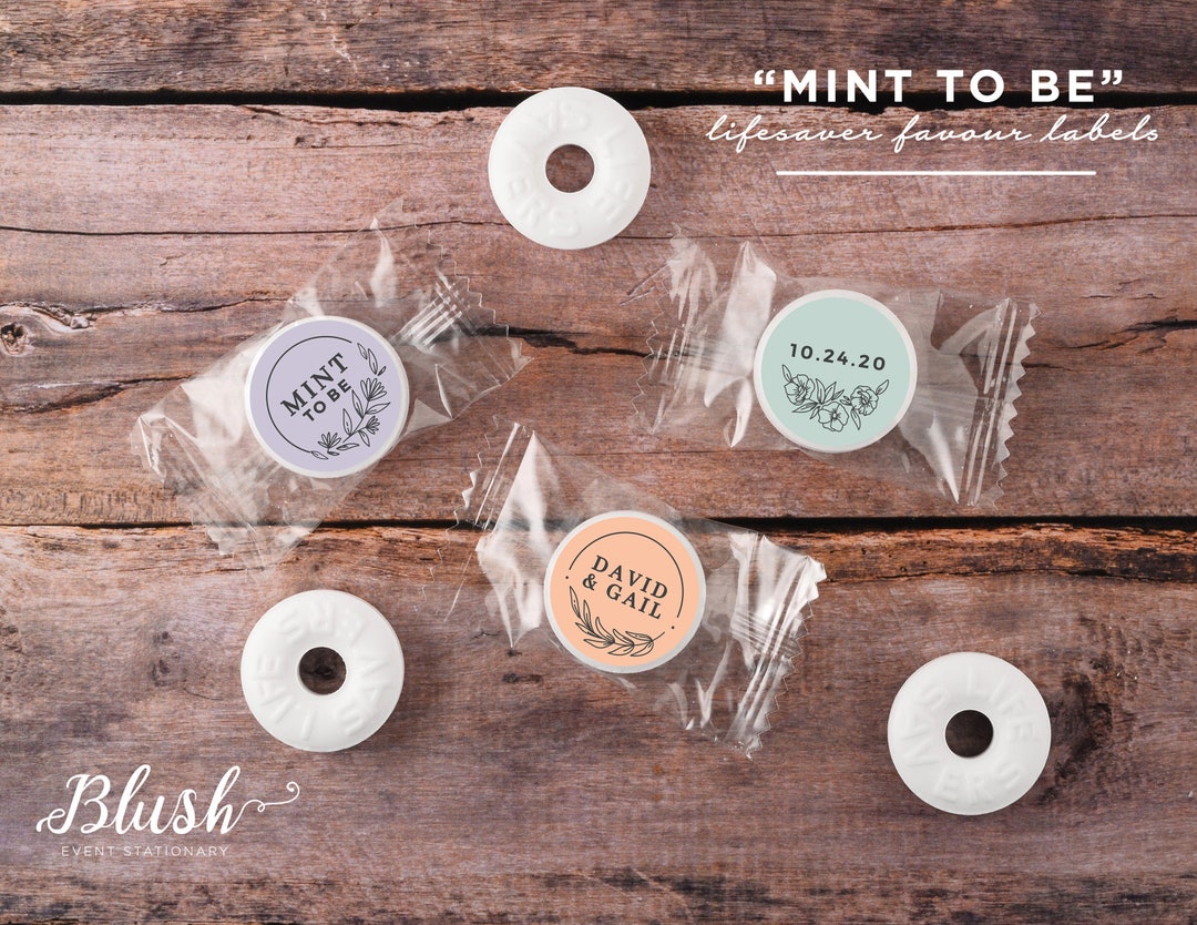 NEW! 108 Personalized Mint Stickers | Mint Labels | Mint to Be Favours ...