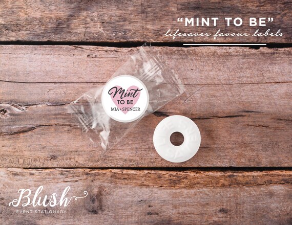 NEW 108 Personalized Lifesaver Mint Stickers Mint to Be | Etsy Canada