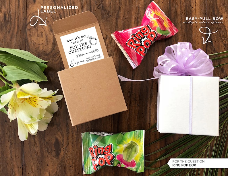 New Pop the Question Bridesmaid Proposal Box Ring POP Box - Etsy