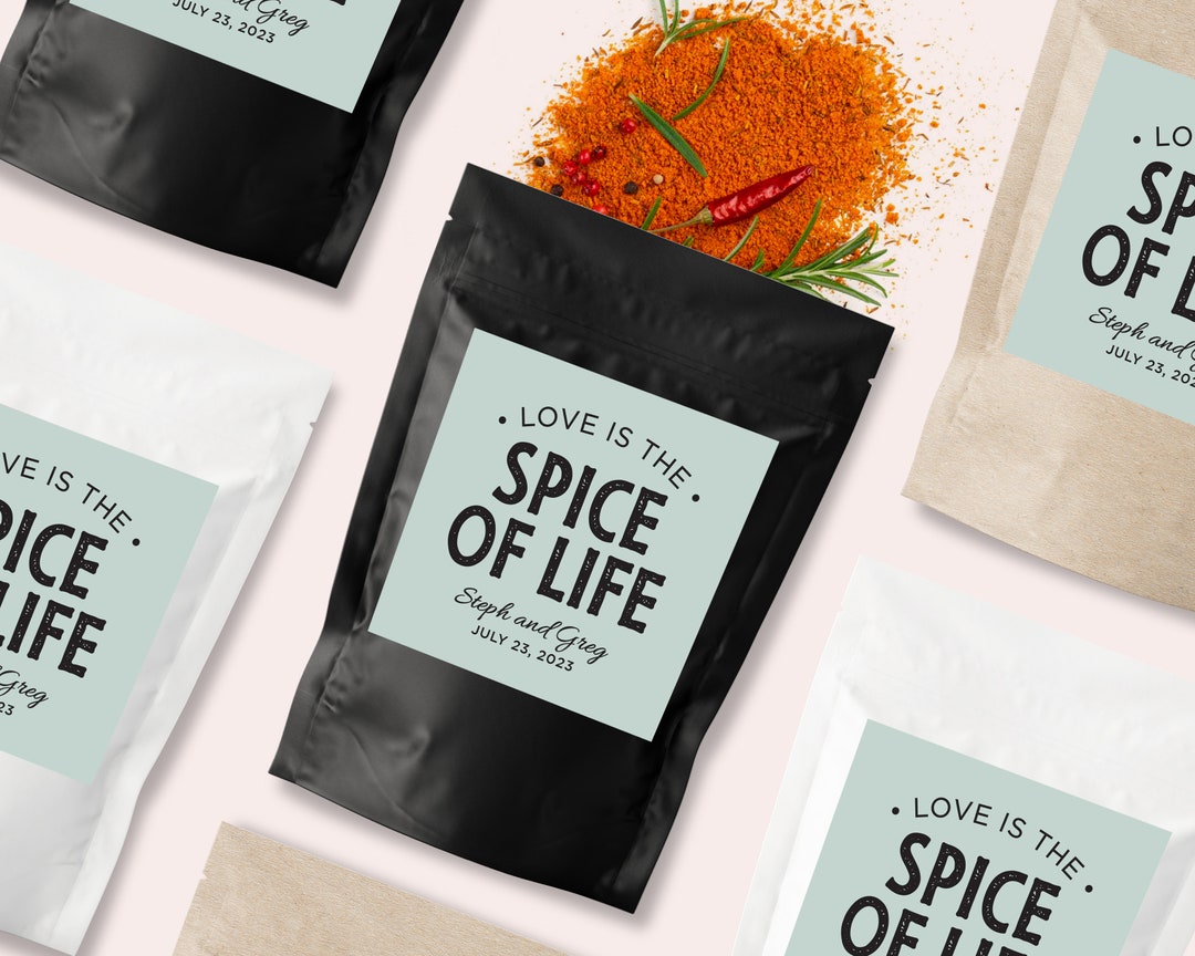 Spice Favour Bag | BBQ Rub Pouch | Wedding Favour | BBQ Wedding Favors ...