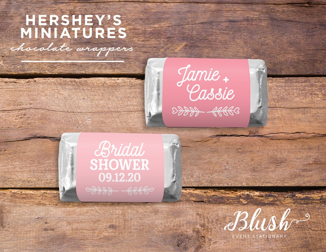 NEW Personalized Hershey's Miniatures Chocolate Wrappers | Etsy