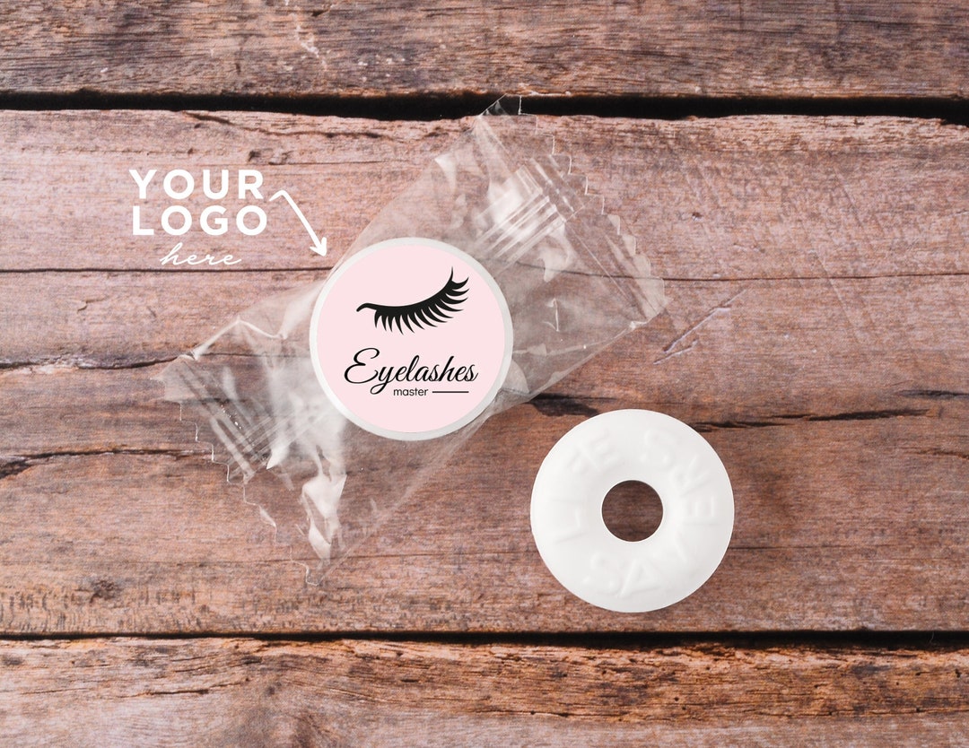 108 Personalized Logo Mint Stickers | Mint Labels | Your Business Logo ...