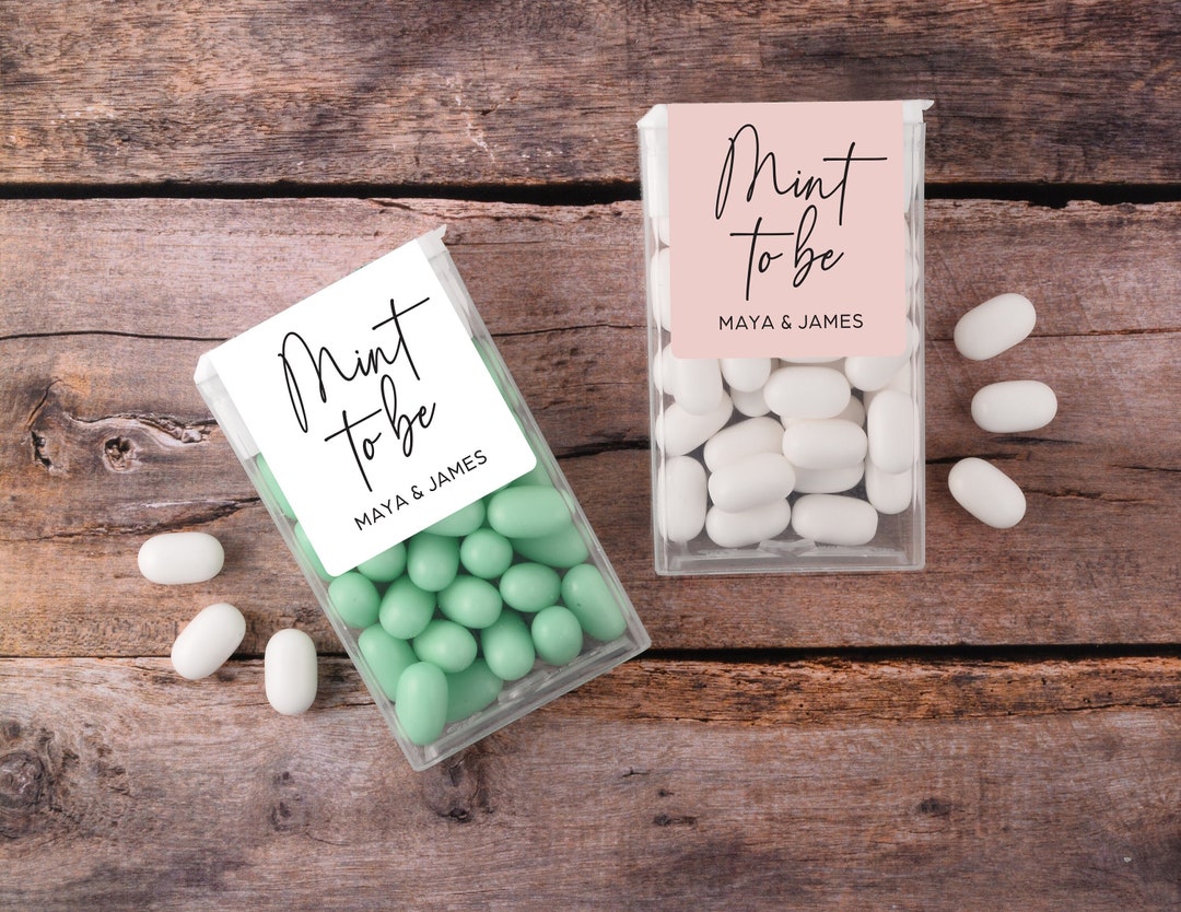 NEW! Personalized Mint to Be Favour Labels | Mint Favours | Mint ...