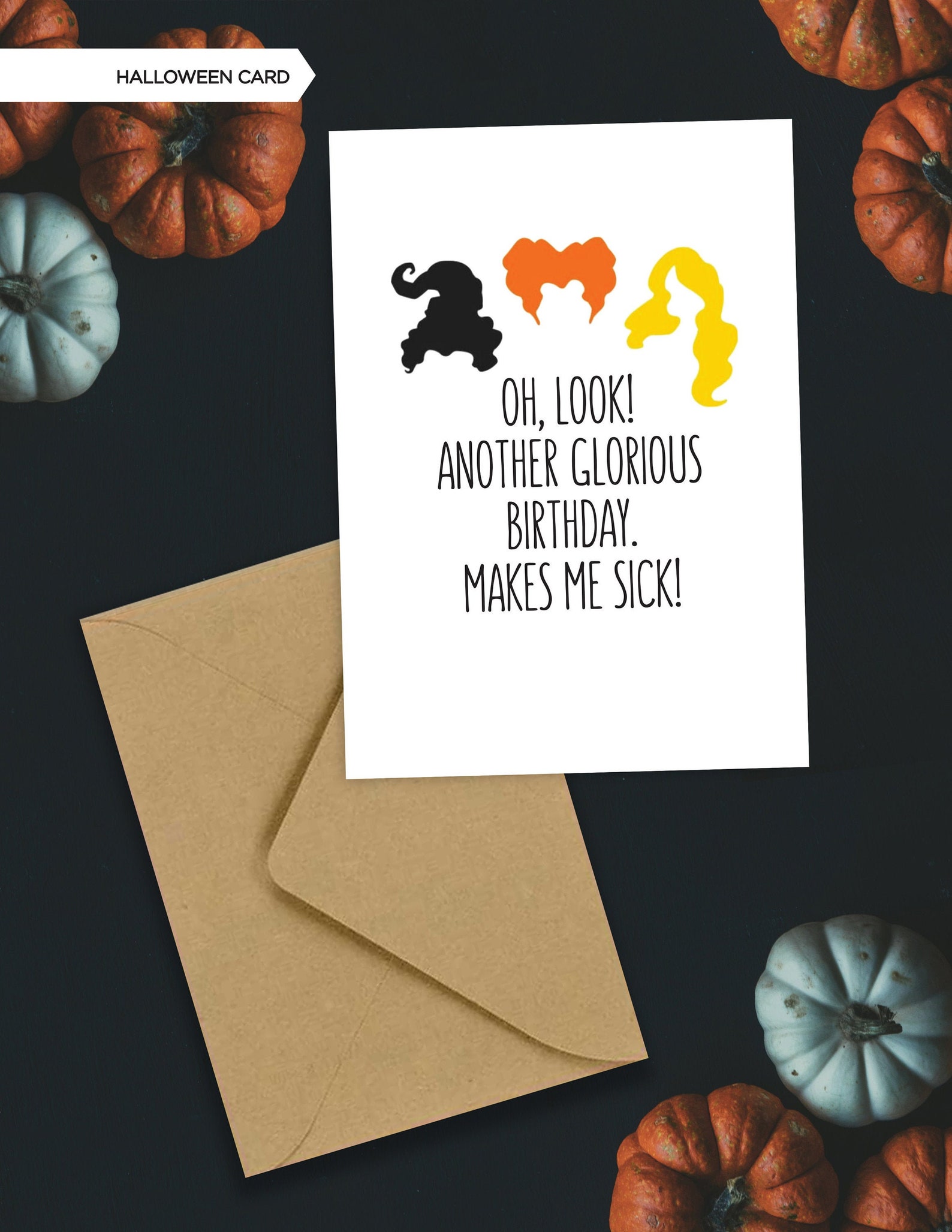 NEW! Hocus Pocus Birthday Card | Witch Card | Sanderson Sisters | Sick ...