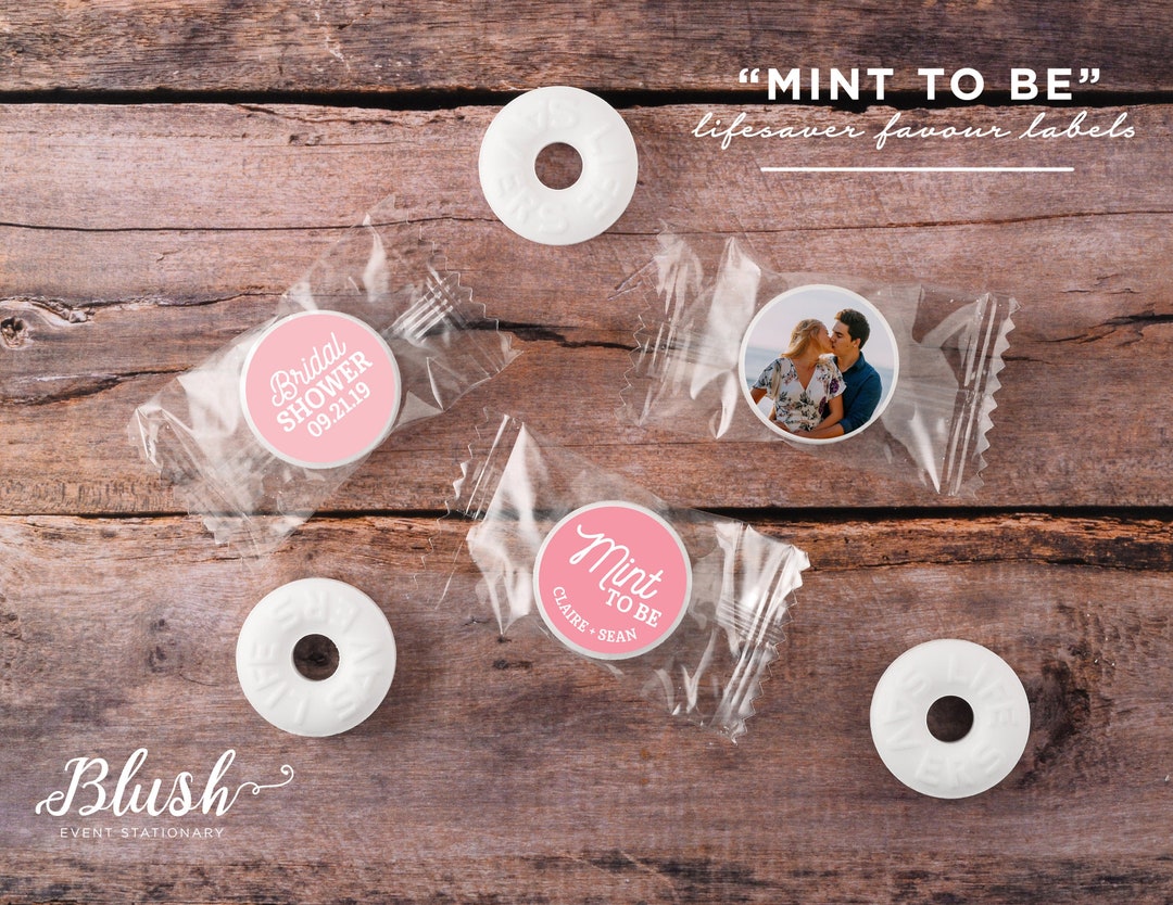 108 Personalized Photo Mint Stickers | Mint Labels | Mint to Be Favours ...
