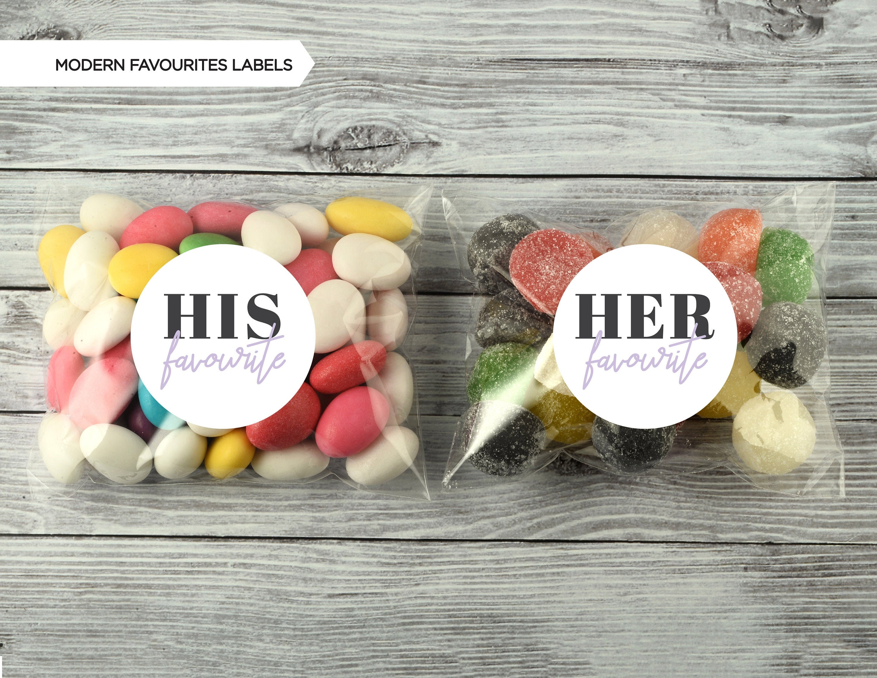 His Favourite & Her Favourite Favour Label Wedding Favours | Etsy