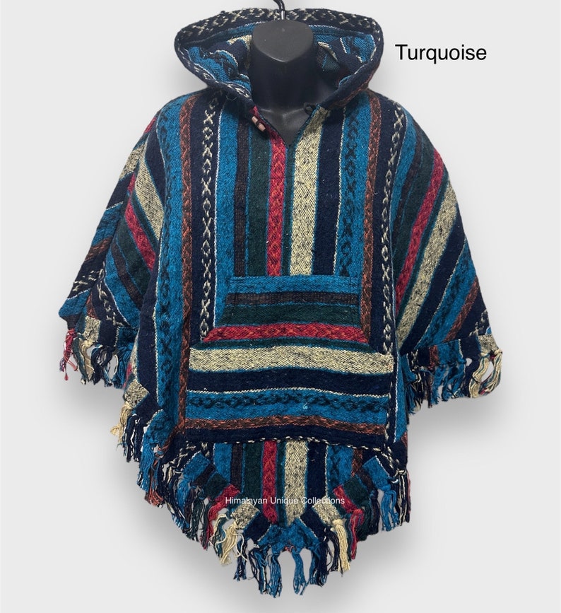 Hippie Short Poncho for Men & Women - Etsy