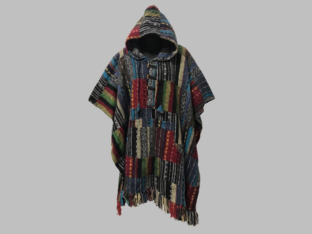 Multi Colour Poncho - Etsy